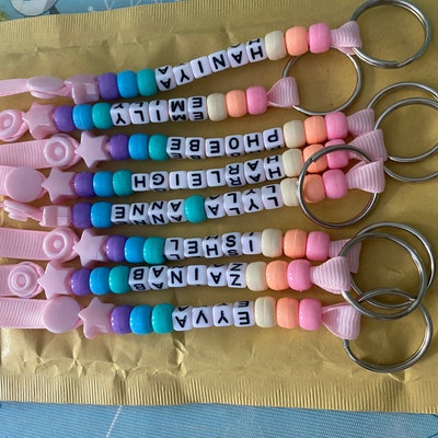 Personalised NEON Keyring, End of Year Gifts for Students, School ...