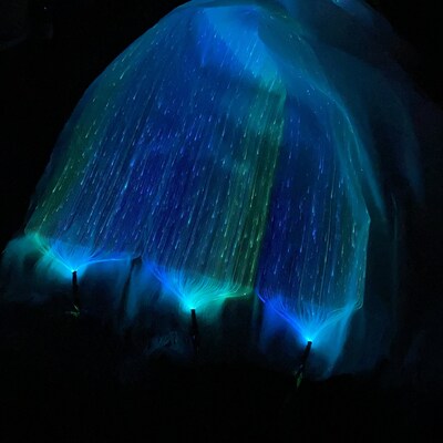 Starry Luminous Optical Fiber Textile Leds Fabric Technology Age ...