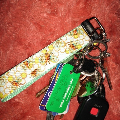 Bee Key Fob Honeybee Keychain Bee Gifts for Her Gifts Under 10 ...