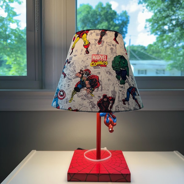 Marvel Super Hero Lamp Shade. Thor, Ironman, Hulk, Captain America ...