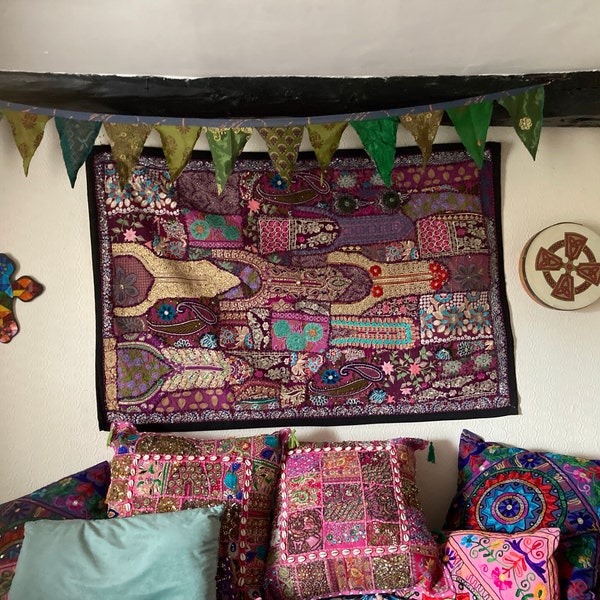 Patchwork Table Runner. Indian Home Decoration - Etsy