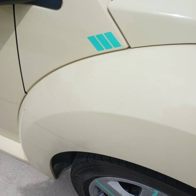 Many Colors & Sizes Tri 3 Color Retro Racing Stripes Rainbow Vinyl Die ...