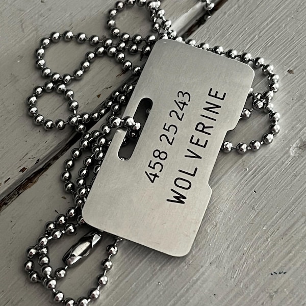 Wolverine Canadian Military Dog Tag - Screen Accurate - Etsy