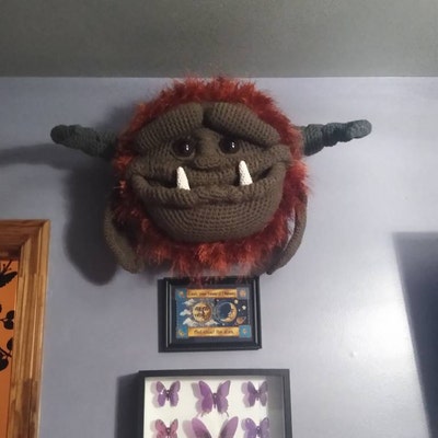 Huge Crochet Fluffy Monster Trophy Head, PDF PATTERN ONLY, Amigirumi ...