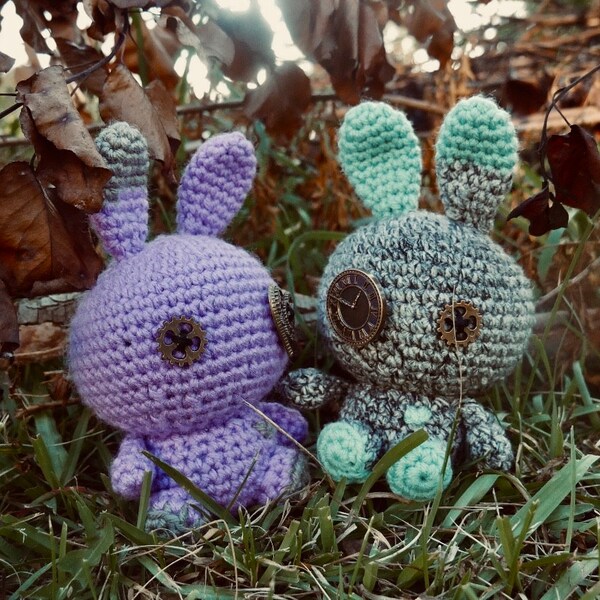 Amigurumi Mini Voodoo Bunny Crochet Pattern. Creepy, Cute, Scary Rabbit ...