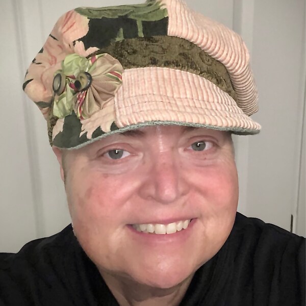 Women's Small Turban Hat Topper. Ladies Small Hat. Brown Beaded Hat ...