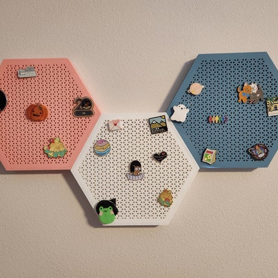 Enamel Pin Board Display for Pin Collectors hexagon Wall - Etsy