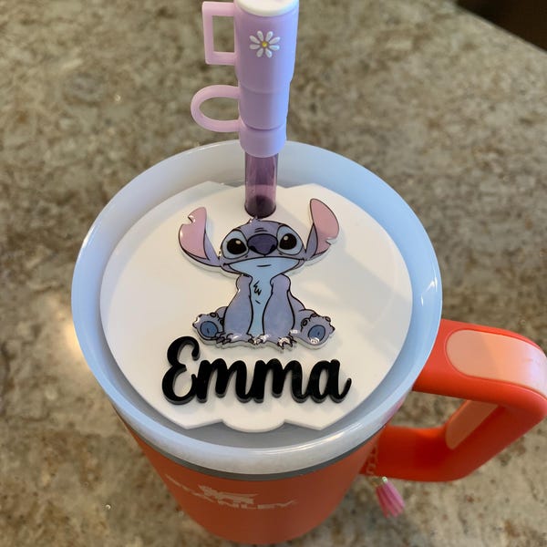 Stitch Inspired Name Plate | Stitch Tumbler Name Plate | Stanley Name ...