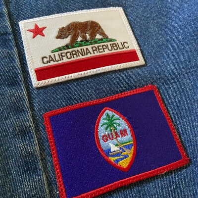 California Flag Embroidered Patch - Etsy