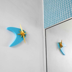 Mid Century Modern Boomerang Magnets, Atomic Starburst 1960s, Modern ...