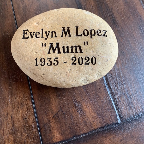 Custom Engraved Garden Stone - Etsy