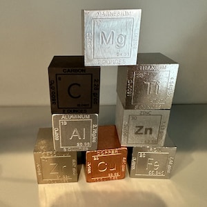 Aluminum al Periodic Table ELEMENT Cube / BEST SELLER / Periodic Table ...