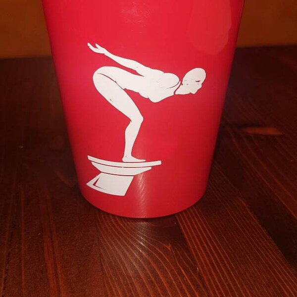 Personalized Swimmer Swim Team 16oz Reusable Stadium Cups Birthday ...