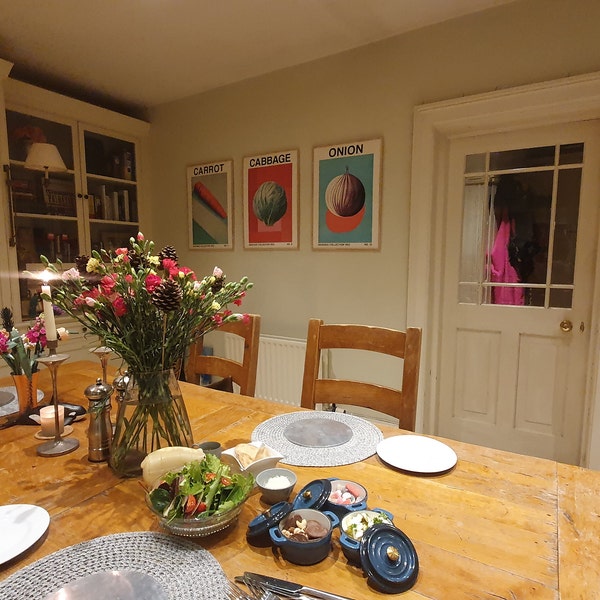 Radish Vegetable Print, Printable Bauhaus-inspired Botanical Art ...