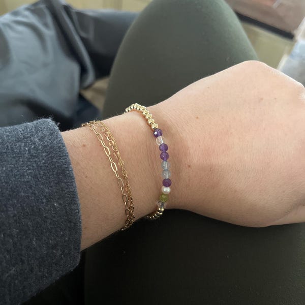 Siesta Key Stack, Neutral Seed Bead Bracelet Stack, Tiny Beaded ...