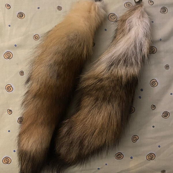 Choose Your Own, Real Fur Red Fox Tail Keychain With Swivel Clasp ...