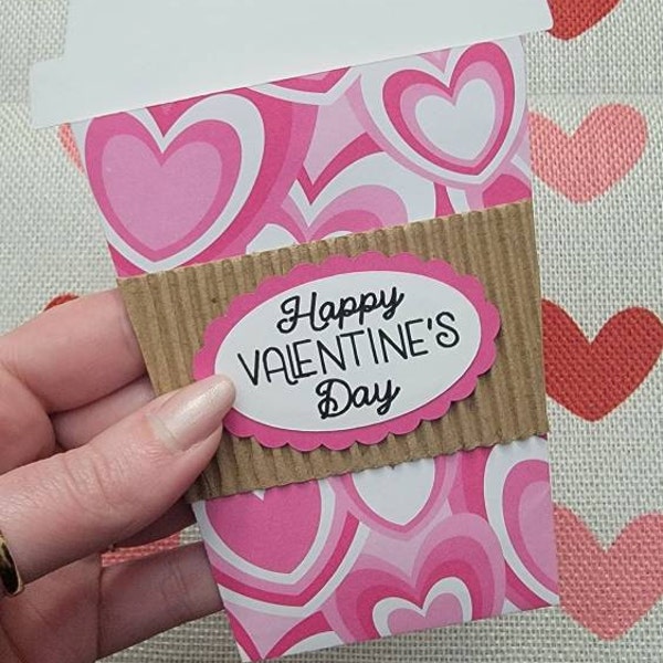 Valentine's Day Gift Card Holder, Coffee Cup Gift Card Holder ...