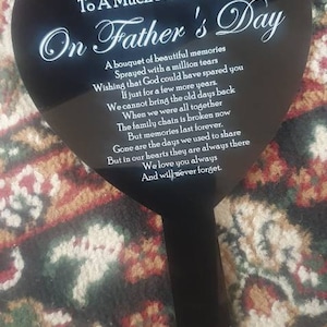 In Loving Memory Dad Father's Day Gift Memorial Grave Marker Grave ...