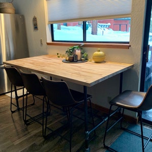 Industrial Black Iron Pipe Table Legs INCLUDES 4 Complete - Etsy