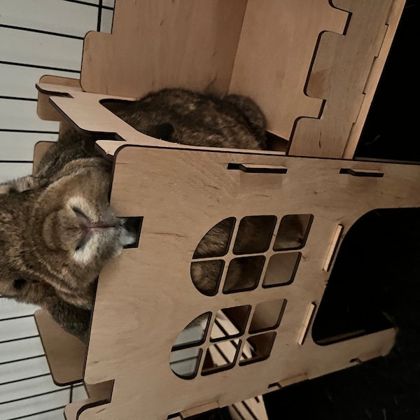Wooden Rabbit House, Bunny сastle + 2 Ramps - Etsy