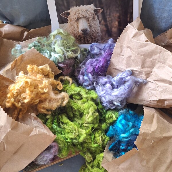 Groovy | Cotswold Curly Lock Wool | Felting Wool | Doll Making Wool ...