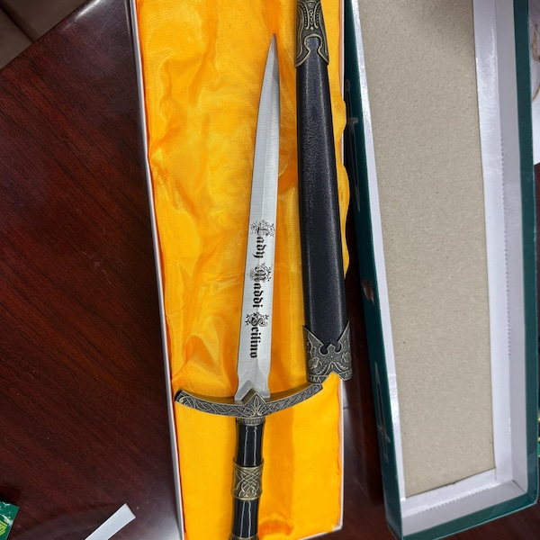 Personalized FANTASY DAGGER 12" + Sheath Custom Dagger Custom Cosplay ...