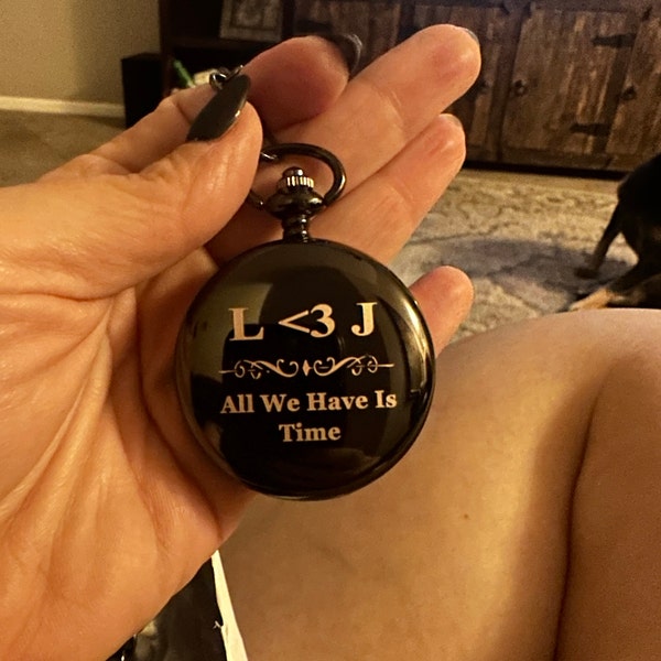 Vintage Style Pocket Watch, Personalized Pocket Watch, Engraved ...