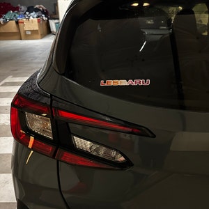 Lesbaru Rainbow Vinyl Sticker - Etsy