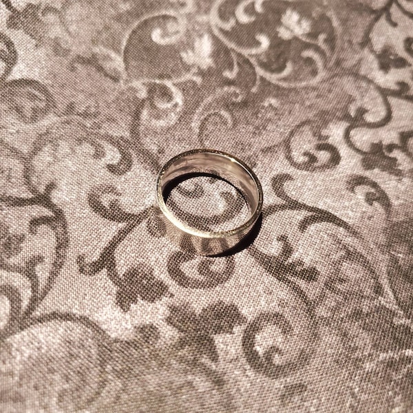 Classic Titanium Steel Ring, Basic Band, Size 5-13, Handcrafted ...