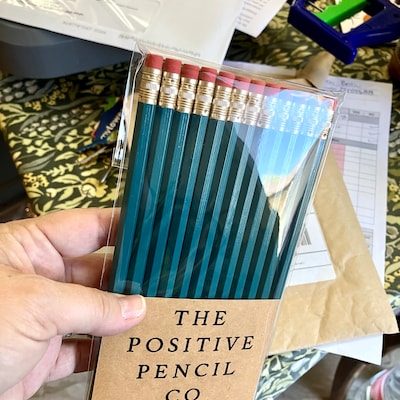 Personalized Gold Foil Stamped Notecard and Pencil Gift Set, Thank You ...