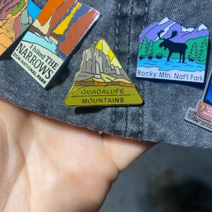 National Park Enamel Pin Sets National Park Lapel Pin Collection ...
