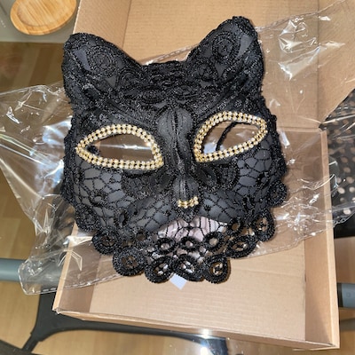 Masquerade Mask, Venetian Mask, Adult Dance Lace Mask, Black Lace Mask ...