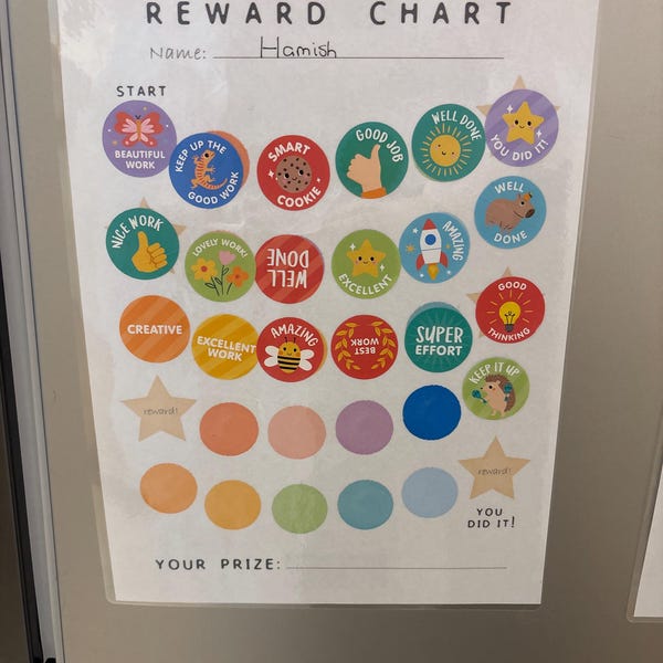 Reward Chart, Toddler Reward Chart, Reward Chart Printable, Kids ...