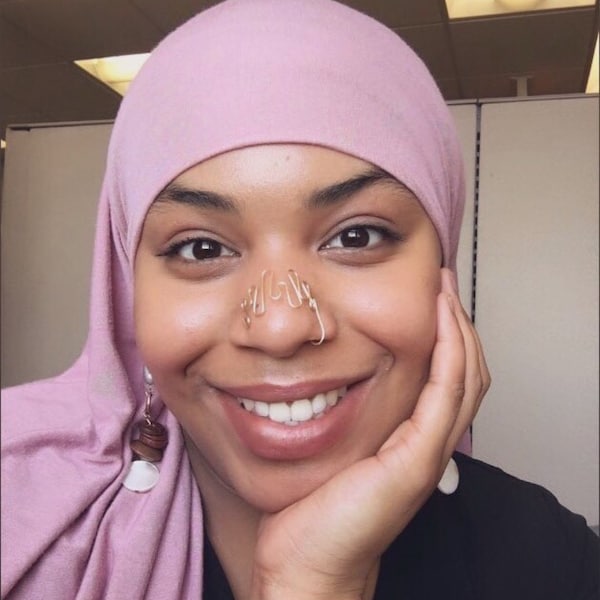 Nose Bridge Cuff | Nose Cuff | Adjustable Faux Fake Nose Ring | Nose ...