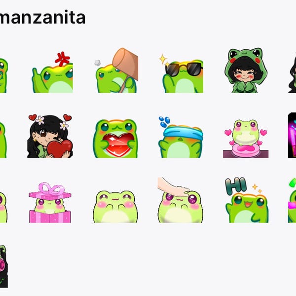 Animated Emote Twitch Cute Frog Emote Blankey Stream Alert Discord ...