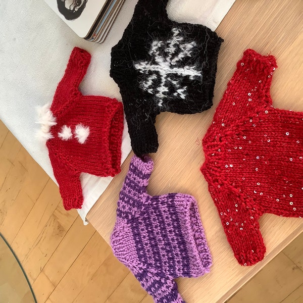 Knitted Mini Stocking PATTERN - Etsy