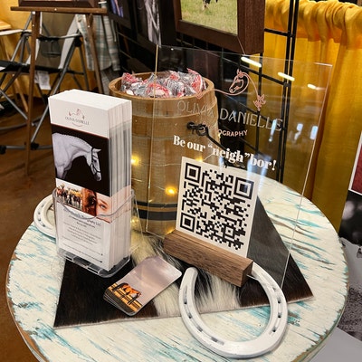 Custom Acrylic Business Decoration Sign Personalized QR Sign, Shop ...