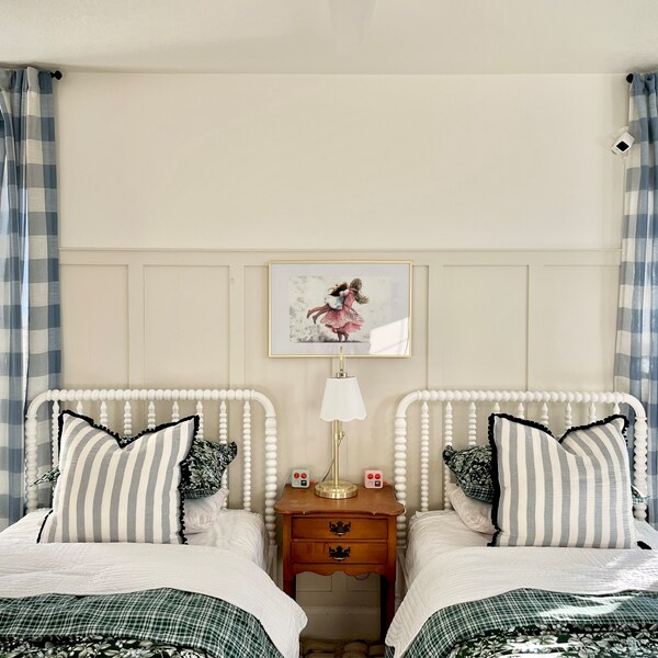 Two Sisters Twirling Art Print Big Sister Carrying Little Sister, Pink ...