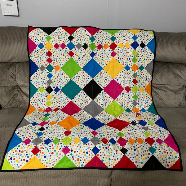 Easy PDF Digital Download Quilt Pattern, Diamond Patch #415 Designed by ...