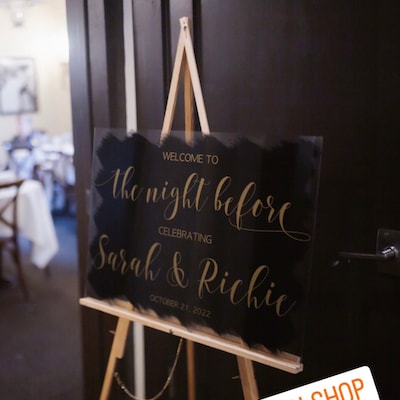 Custom Acrylic Sign Custom Easel Sign Personalized Easel Sign - Etsy