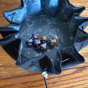 Felt Dice Bag / Tray-in-one 63 Geeky Fabric Choices Dice - Etsy