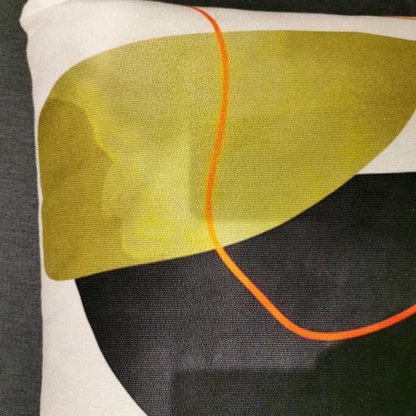 Abstract Cushion Cover|geometric Pillow Case|green Black Cushion Case ...