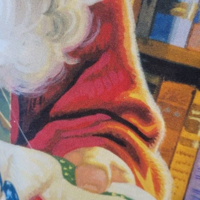 Quilting Santa Fabric Panel - Etsy