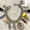 Bahrain Silver Bracelet Charm Enamel Travel Shield Asia Crest Souvenir ...
