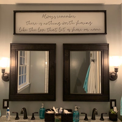The Love That Let Us Share Our Name. Above the Bed Sign FREE SHIPPING ...