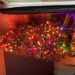 ONE Authentic Real LEAD Silver Christmas Tree TINSEL Antique Vintage 18 ...