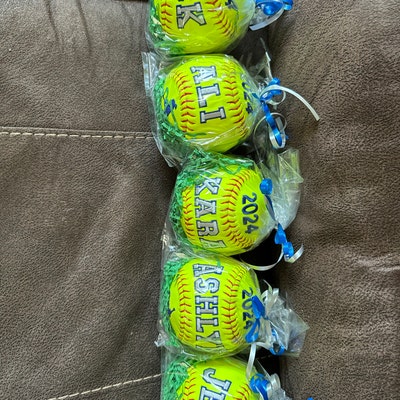 Custom Embroidered Softballs - Etsy