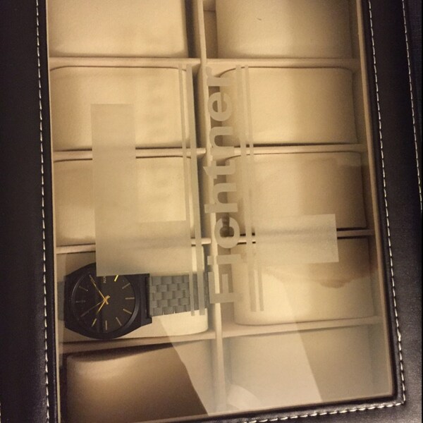 Watch Display Case, Personalized Watch Box Wood, Custom Engraved Watch ...