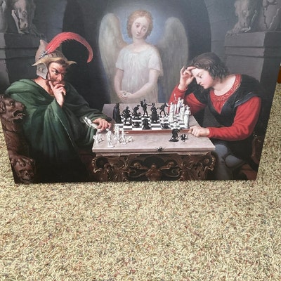 Checkmate the Chess Players Fine Art Print by Friedrich August Moritz ...