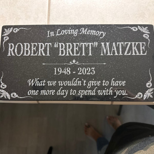Memorial Stone, Custom in Loving Memory Stone, Memorial Plaque ...